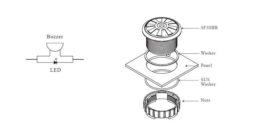 Product-Who makes SF30BB waterproof piezoelectric buzzer alarm?-SHANPU