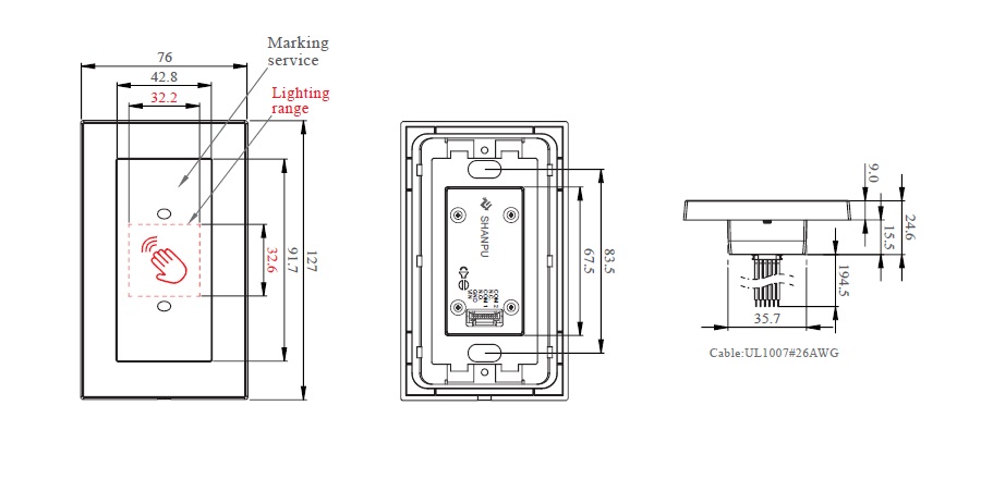 Product-SHANPU SFB Infrared Wall Switch for Office and Hospital Entry ...