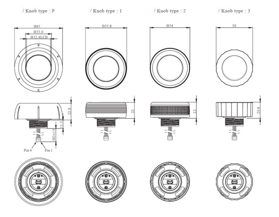 Product-SLB3 Rotary encoder with CAN BUS LCD Switches-SHANPU