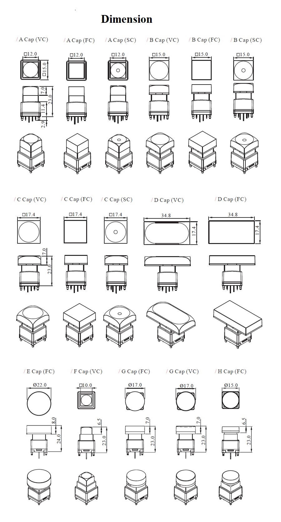 Product-SHANPU SPG1 & SPG2 PCB through-hole push button for ...
