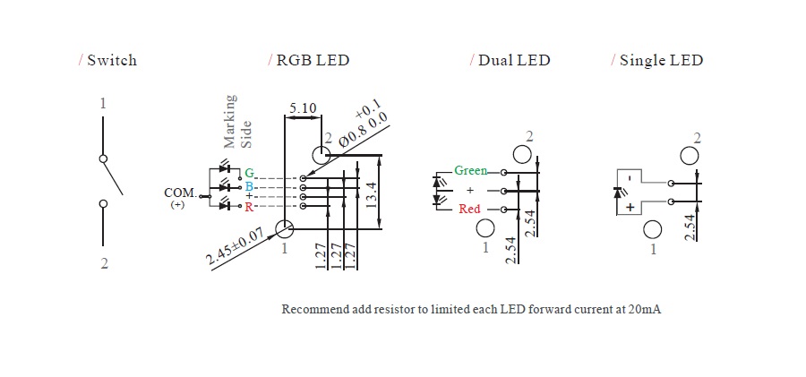 Product-SHANPU SPG5 long-life RGB LED push button switch for automation ...